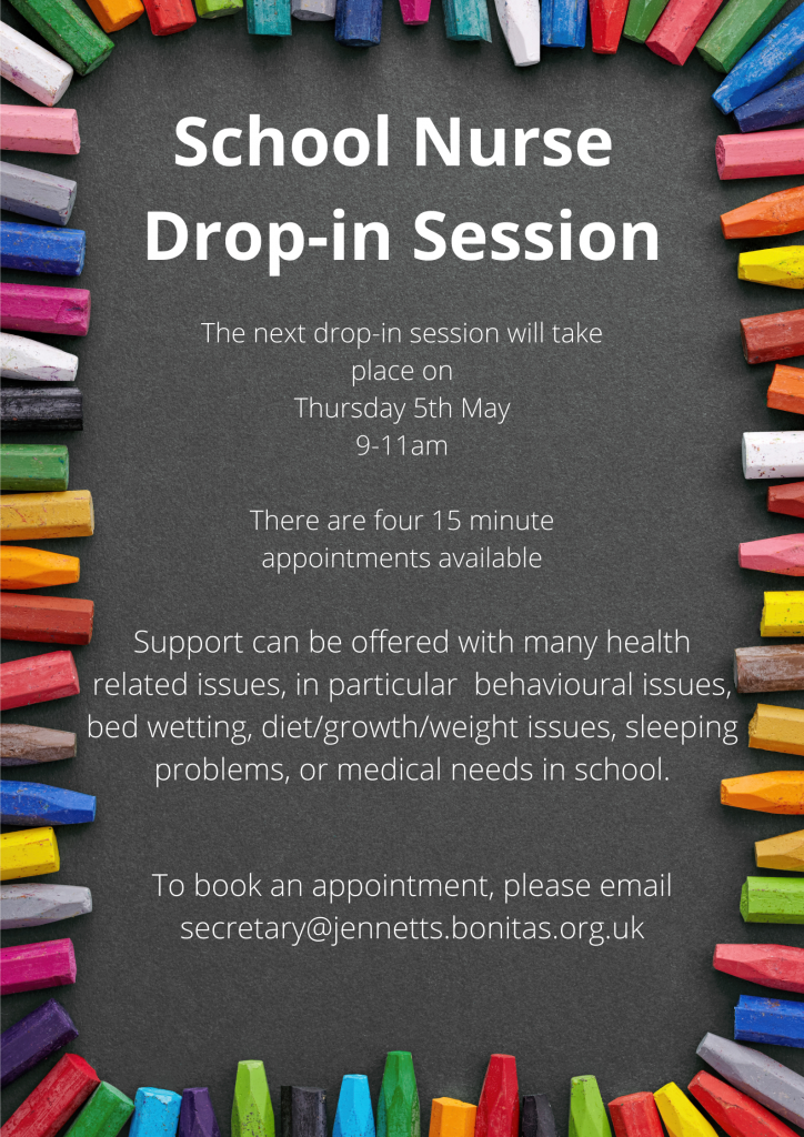 School Nurse Drop in Session | Jennett's Park